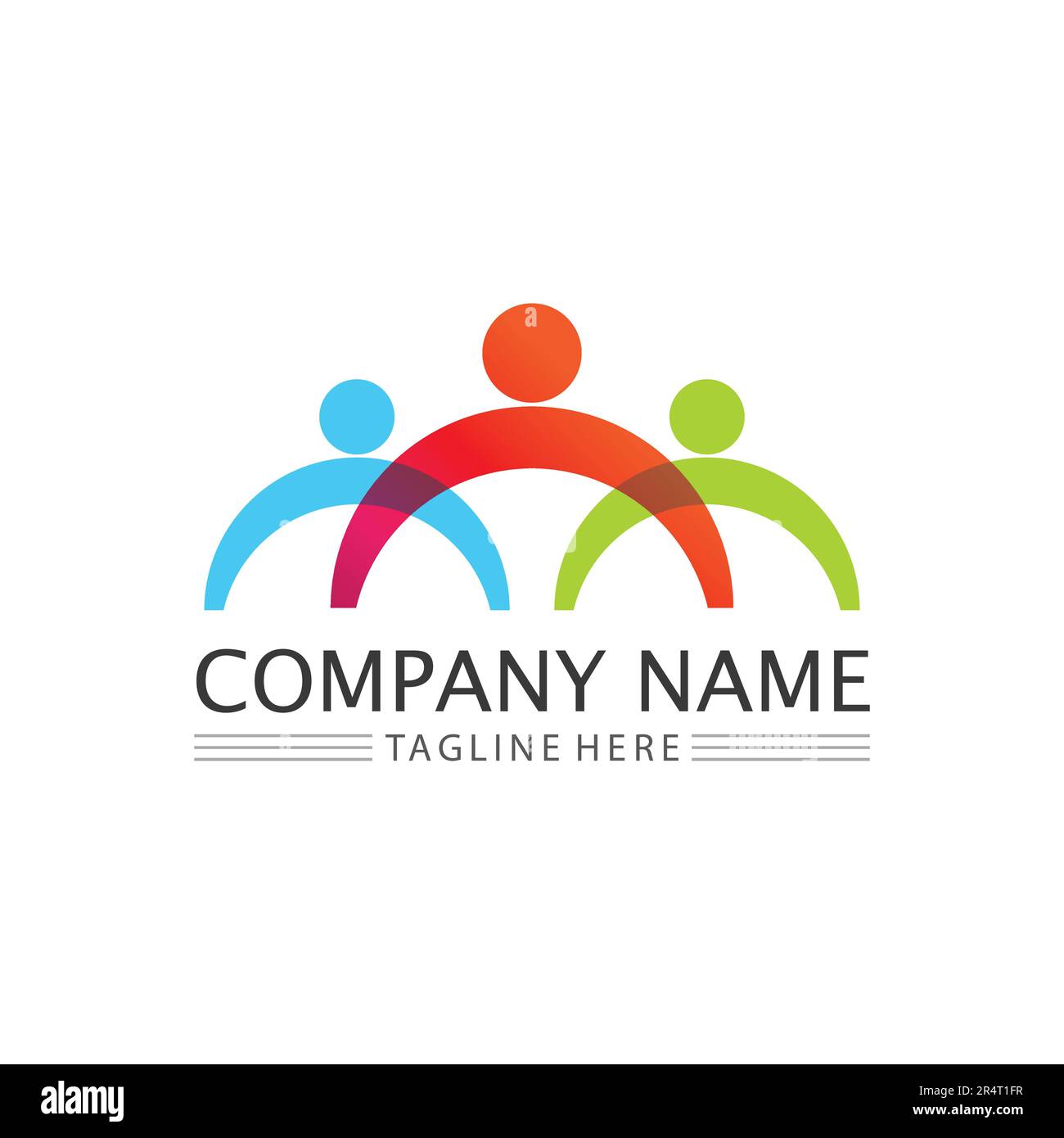 People Icon work group Vector logo illustration design Stock Vector ...