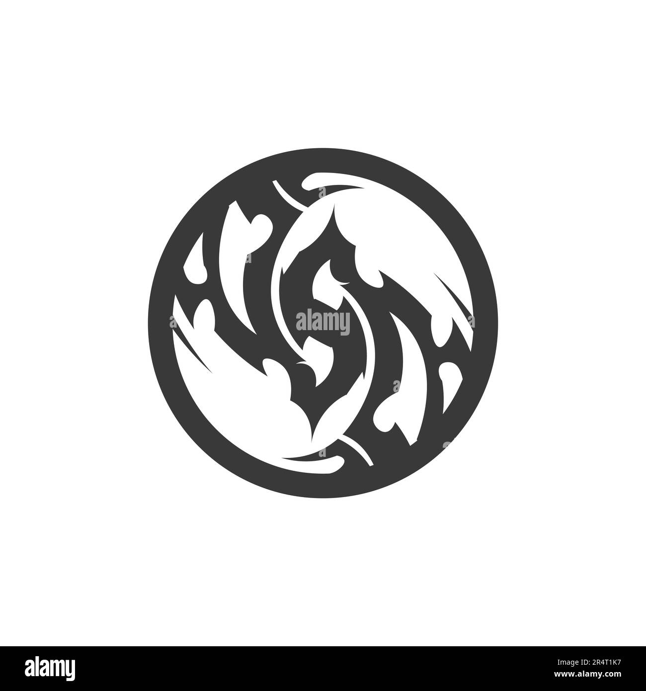 black tribal vector logo design icon and sign tribal Stock Vector Image ...
