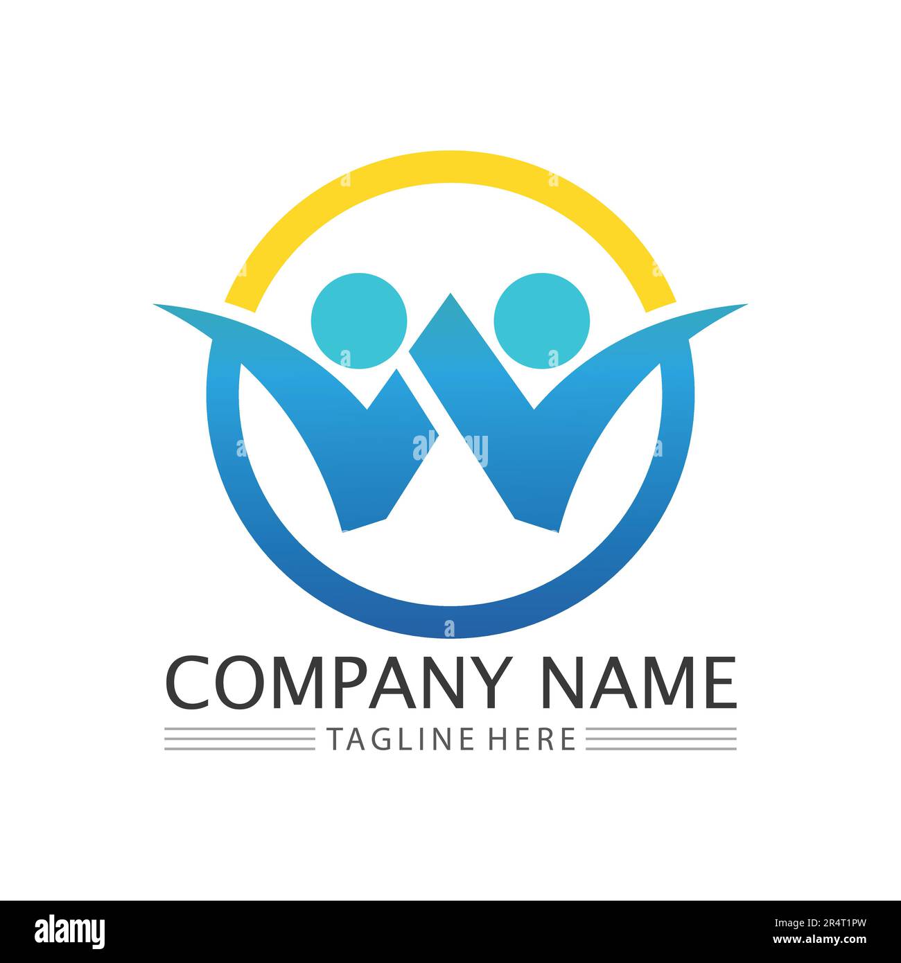 People Icon work group Vector logo illustration design Stock Vector ...