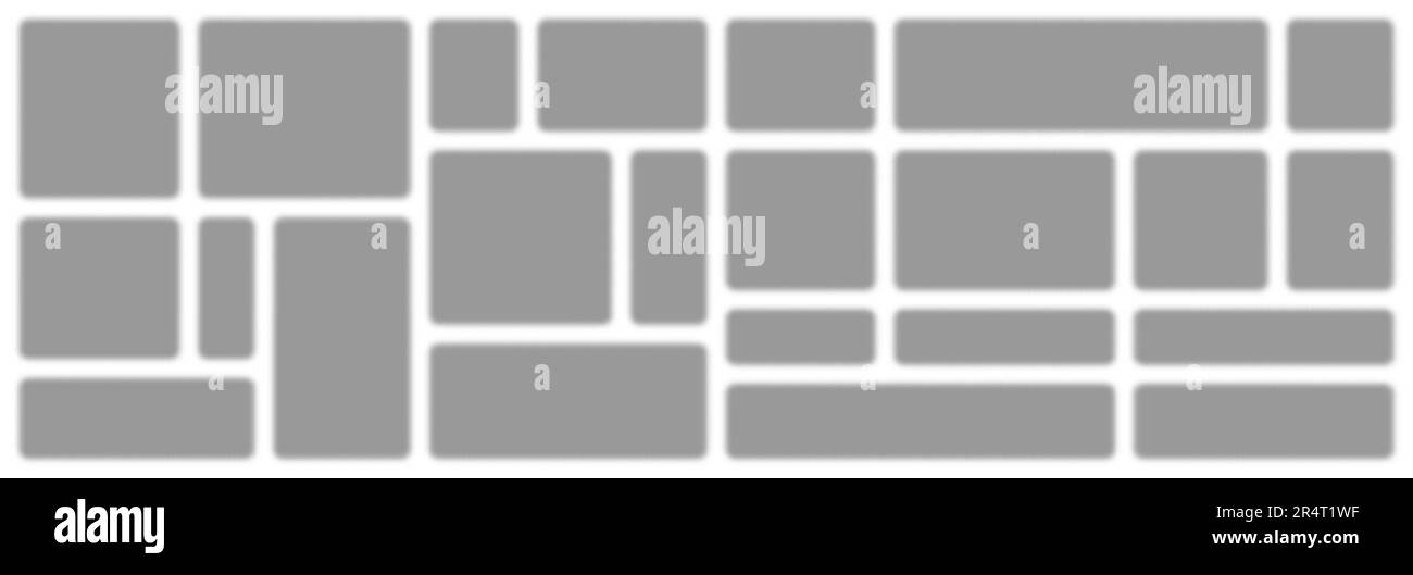 Collection of realistic rectangular shadows. Transparent square page ...