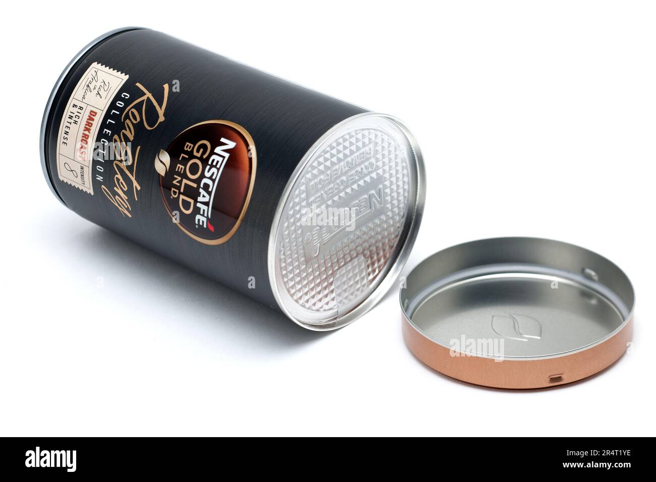 Tin of Nescafe Gold Blend coffee Stock Photo - Alamy