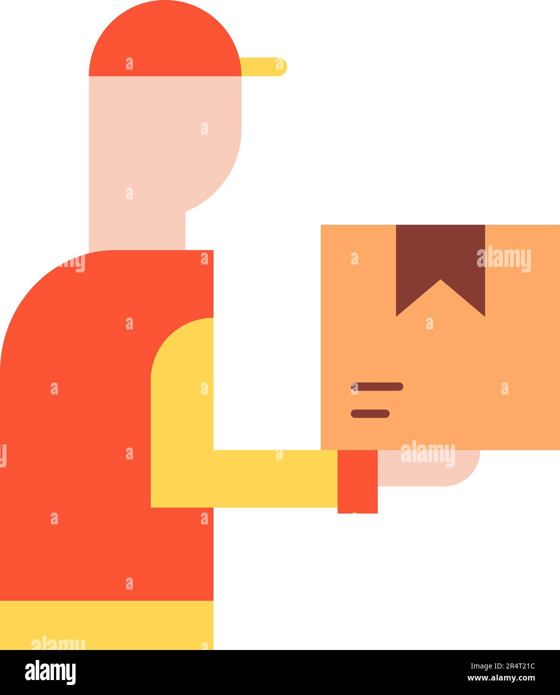 Delivery Man icon vector image Stock Vector Image & Art - Alamy