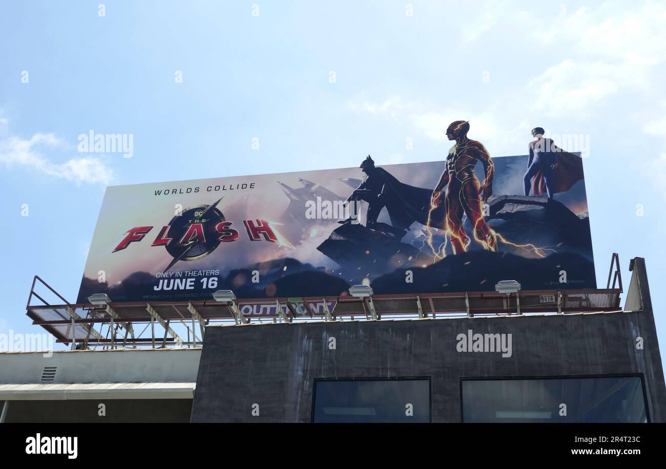 Los Angeles, California, USA 27th May 2023 The Flash Billboard on ...