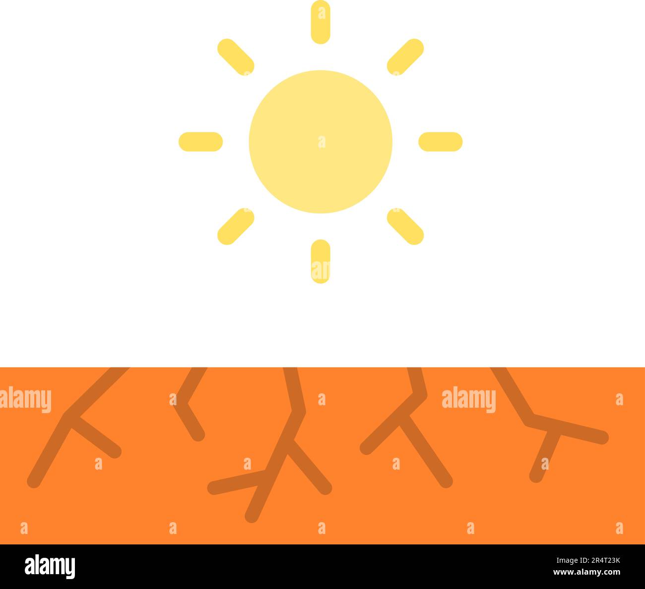 Drought icon vector image Stock Vector Image & Art - Alamy