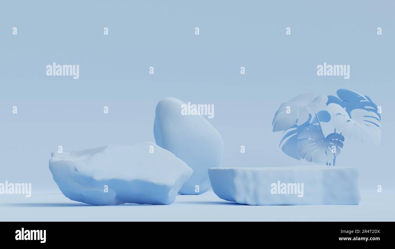 abstract background cobblestone ruins and broken blocks levitating ...