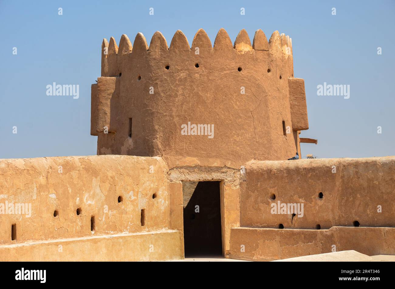 Internal view of the historical Al Zubarah fort in Qatar Stock Photo ...