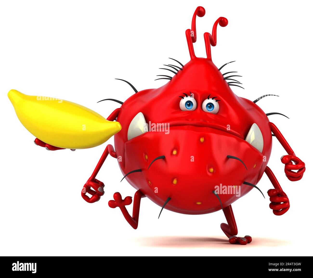 Cartoon germs bacteria viruses 3d Cut Out Stock Images & Pictures - Alamy