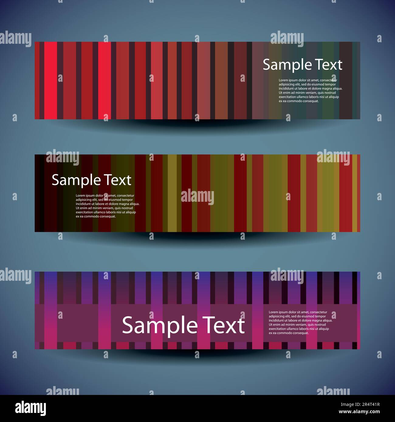 Banner or Header Designs with Striped Pattern Stock Vector Image & Art ...