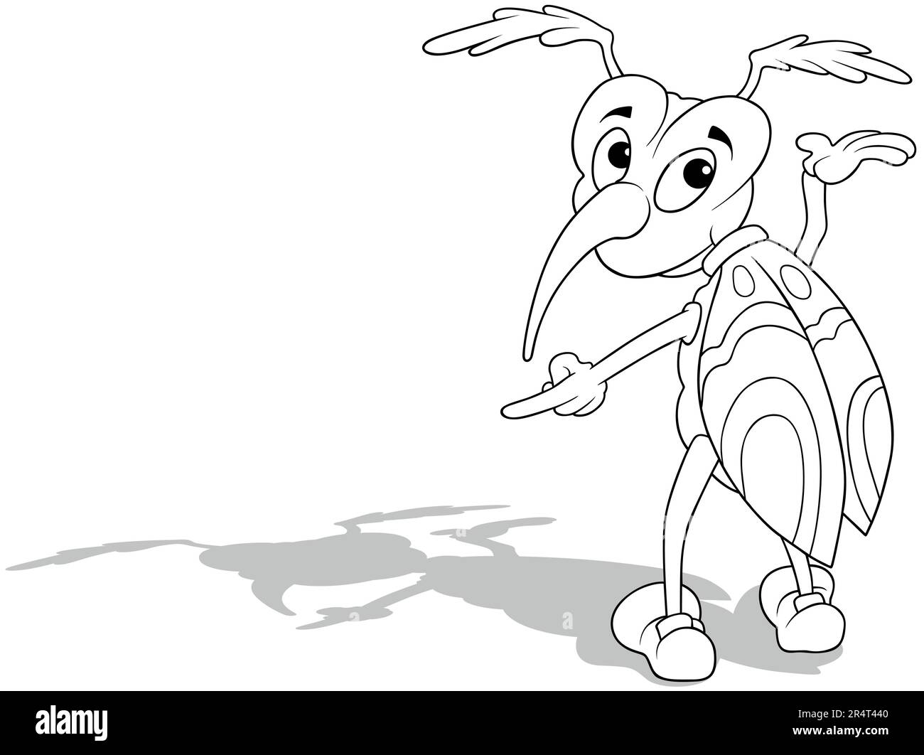 Hand character gesturing Black and White Stock Photos & Images - Alamy