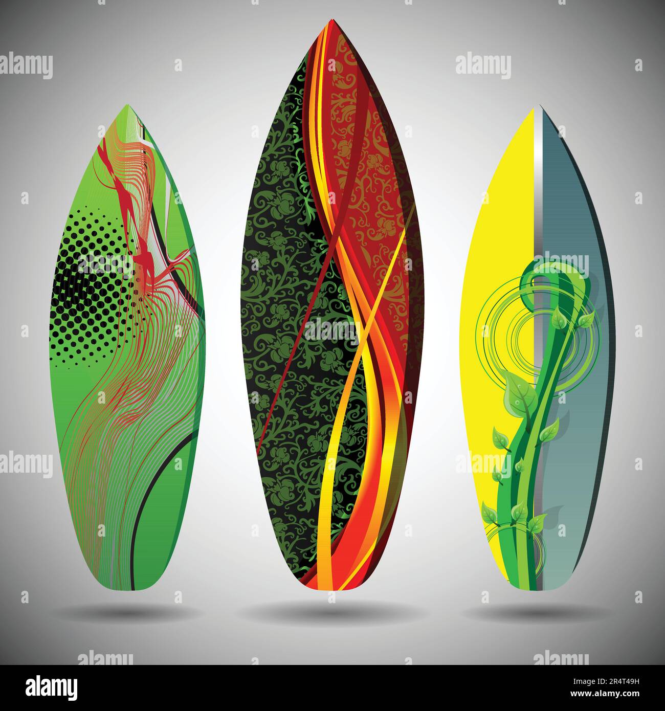 Vector Surfboards Design Stock Vector Image & Art - Alamy