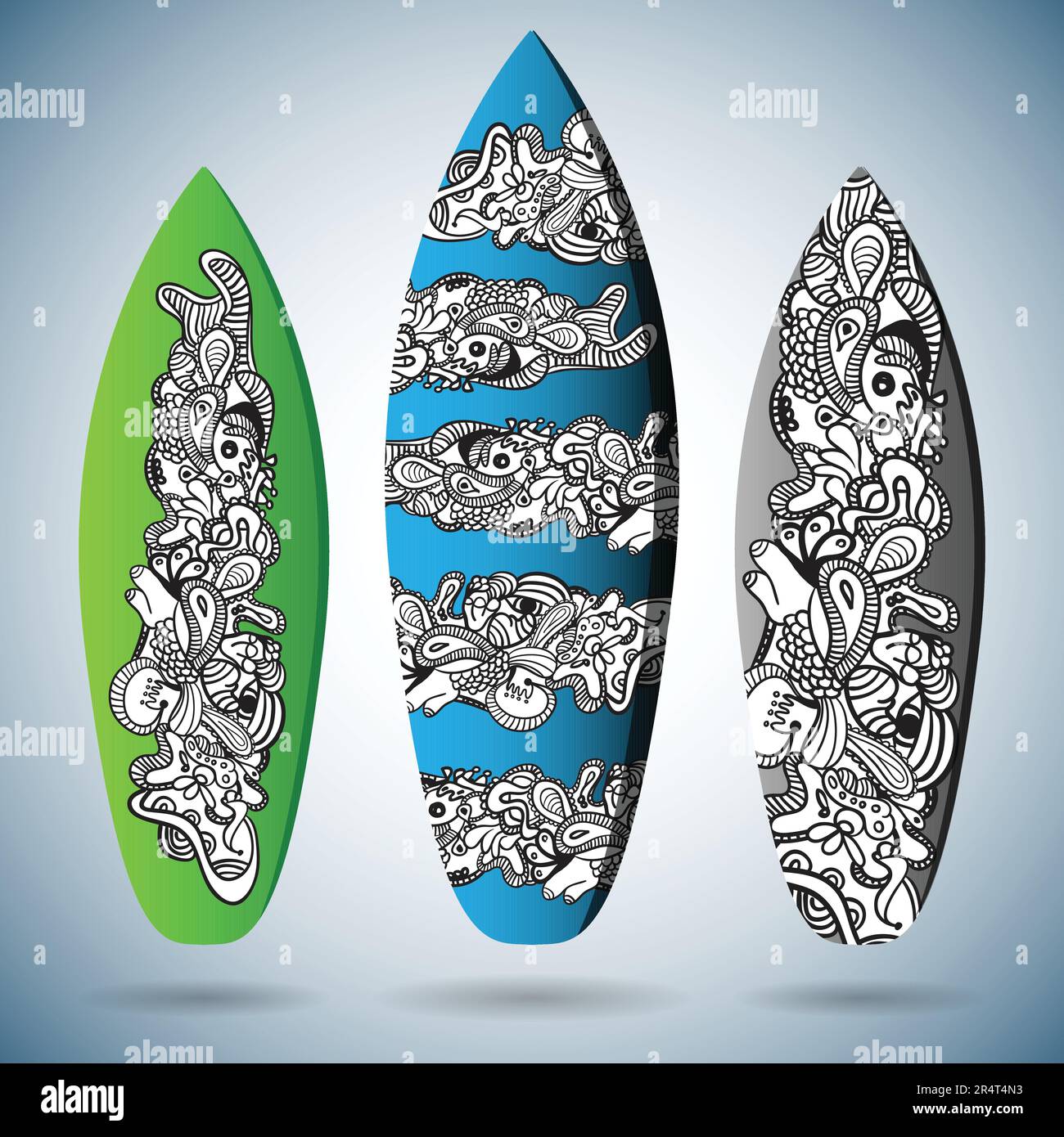 Vector Surfboards Design Stock Vector Image & Art - Alamy