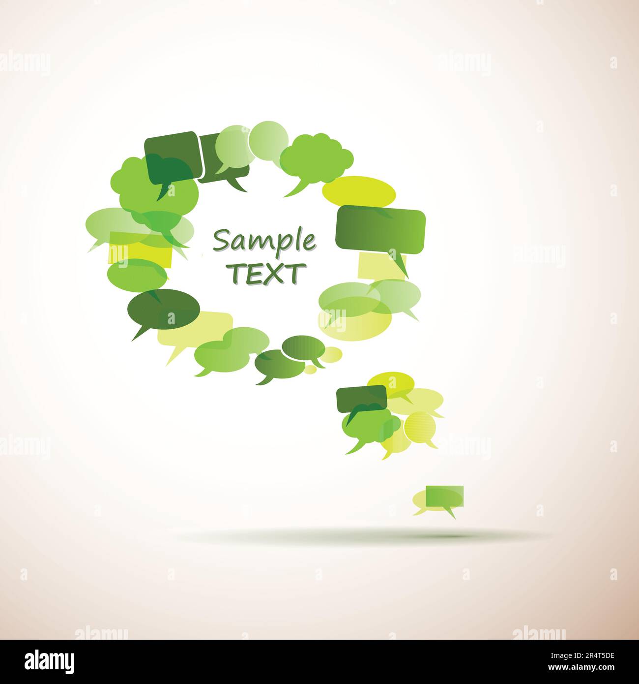 Speech bubble made from colorful small bubbles Stock Vector Image & Art ...