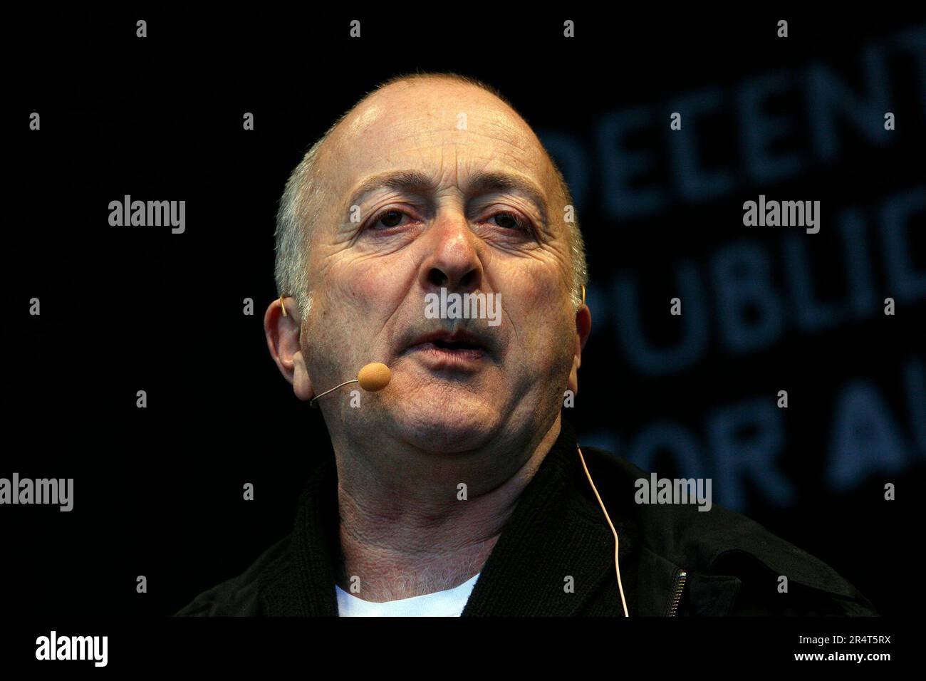 Actor Tony Robinson at the Put Poverty First demonstrator in London ...