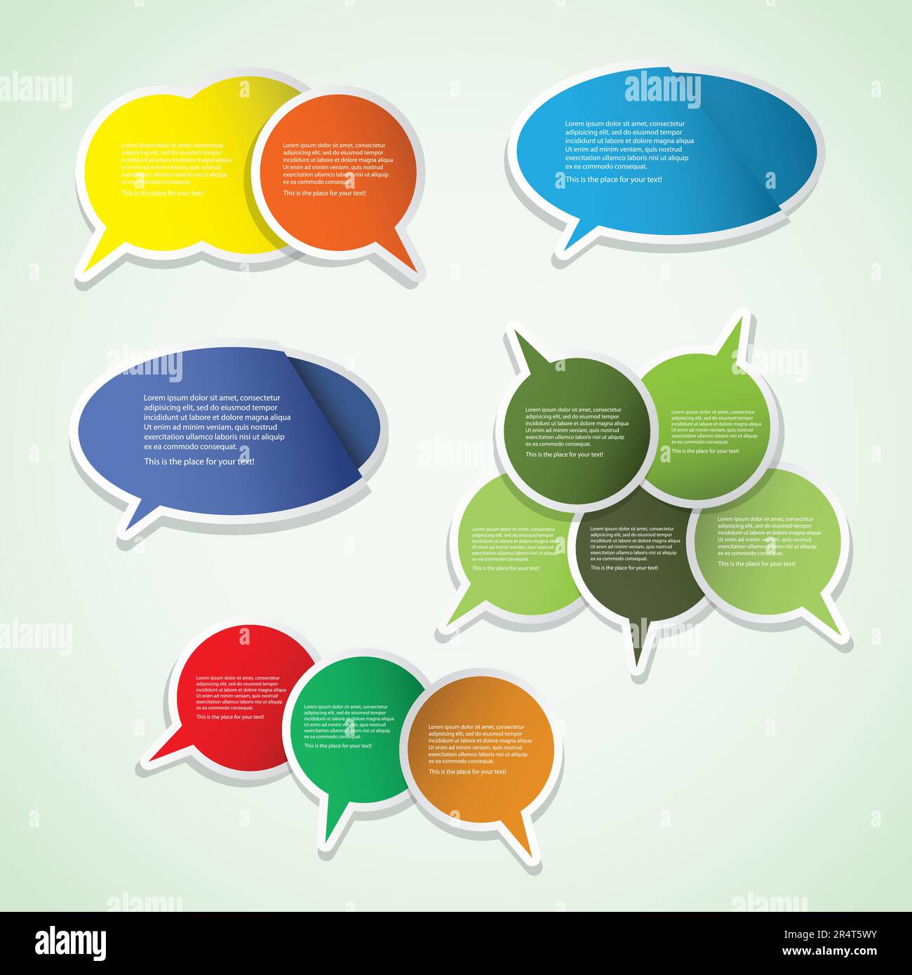 Colorful Labels, Tags, Speech Bubbles Stock Vector Image & Art - Alamy