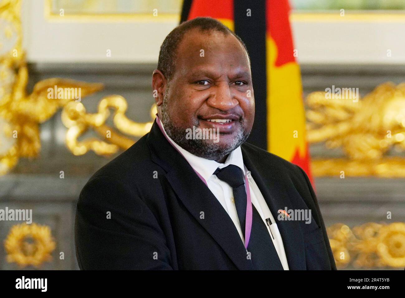 FILE - Papua New Guinean Prime Minister James Marape poses for a photo ...