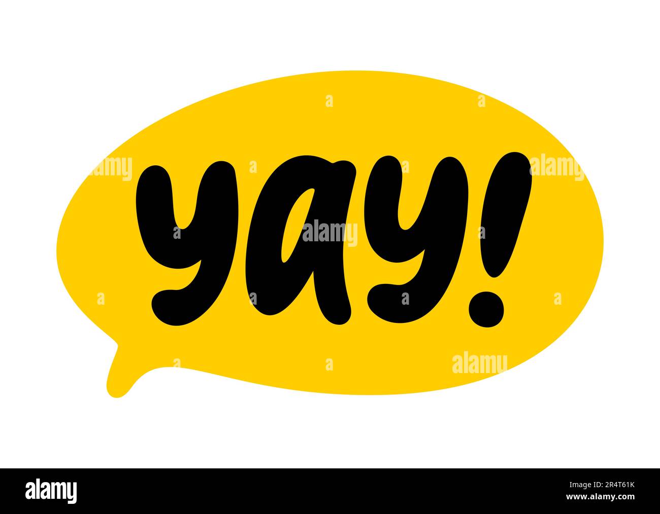Yay font Stock Vector Images - Alamy