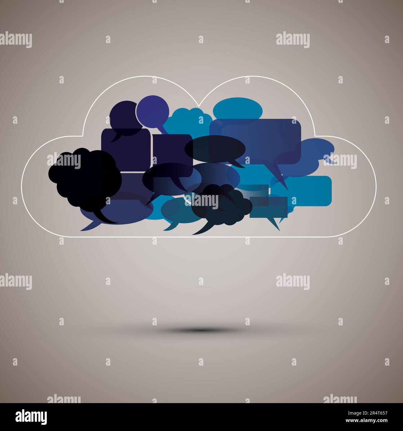 Speech bubble cloud Stock Vector Image & Art - Alamy