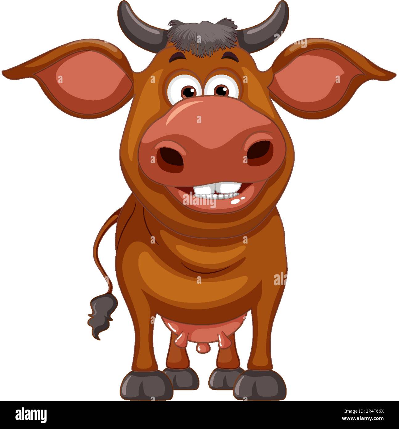 Cute cow cartoon character illustration Stock Vector Image & Art - Alamy