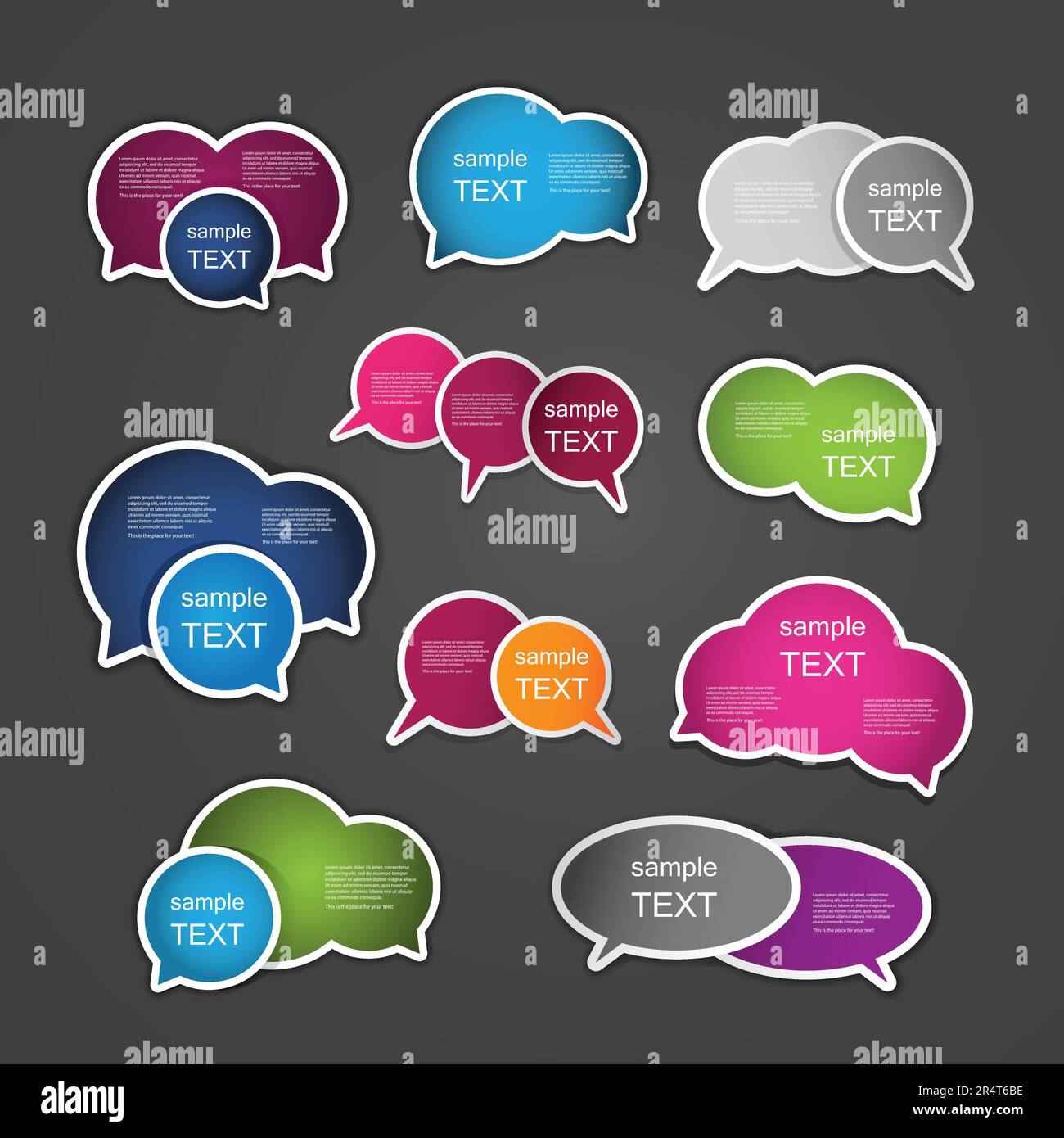 Colorful Labels, Tags Stock Vector Image & Art - Alamy