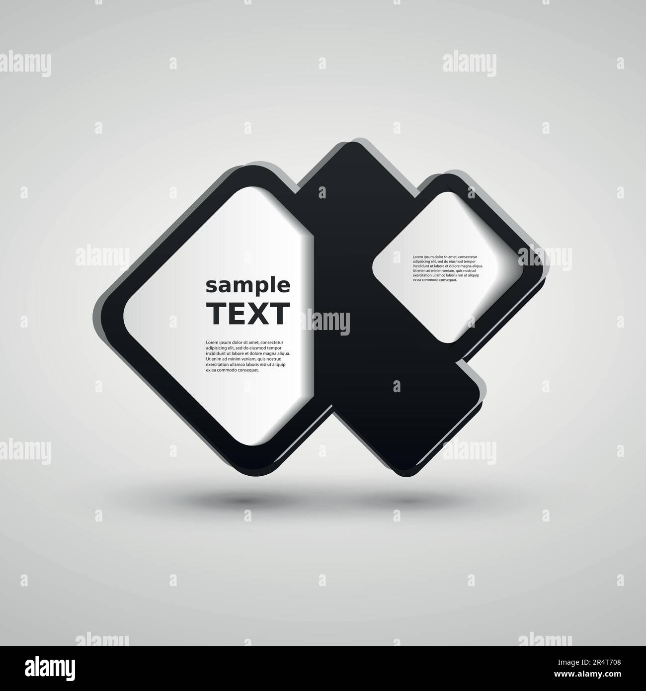 Greeting card speech bubble Black and White Stock Photos & Images - Alamy