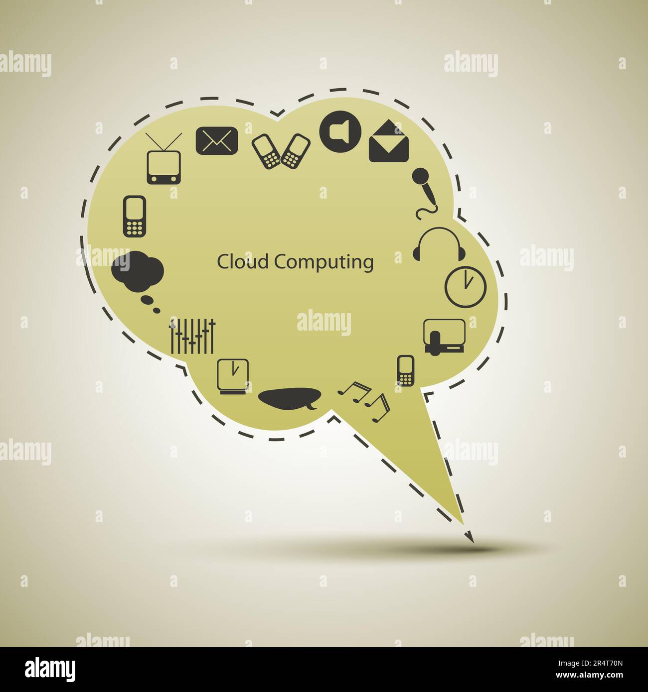 Cloud Computing Concept Design Stock Vector Image And Art Alamy