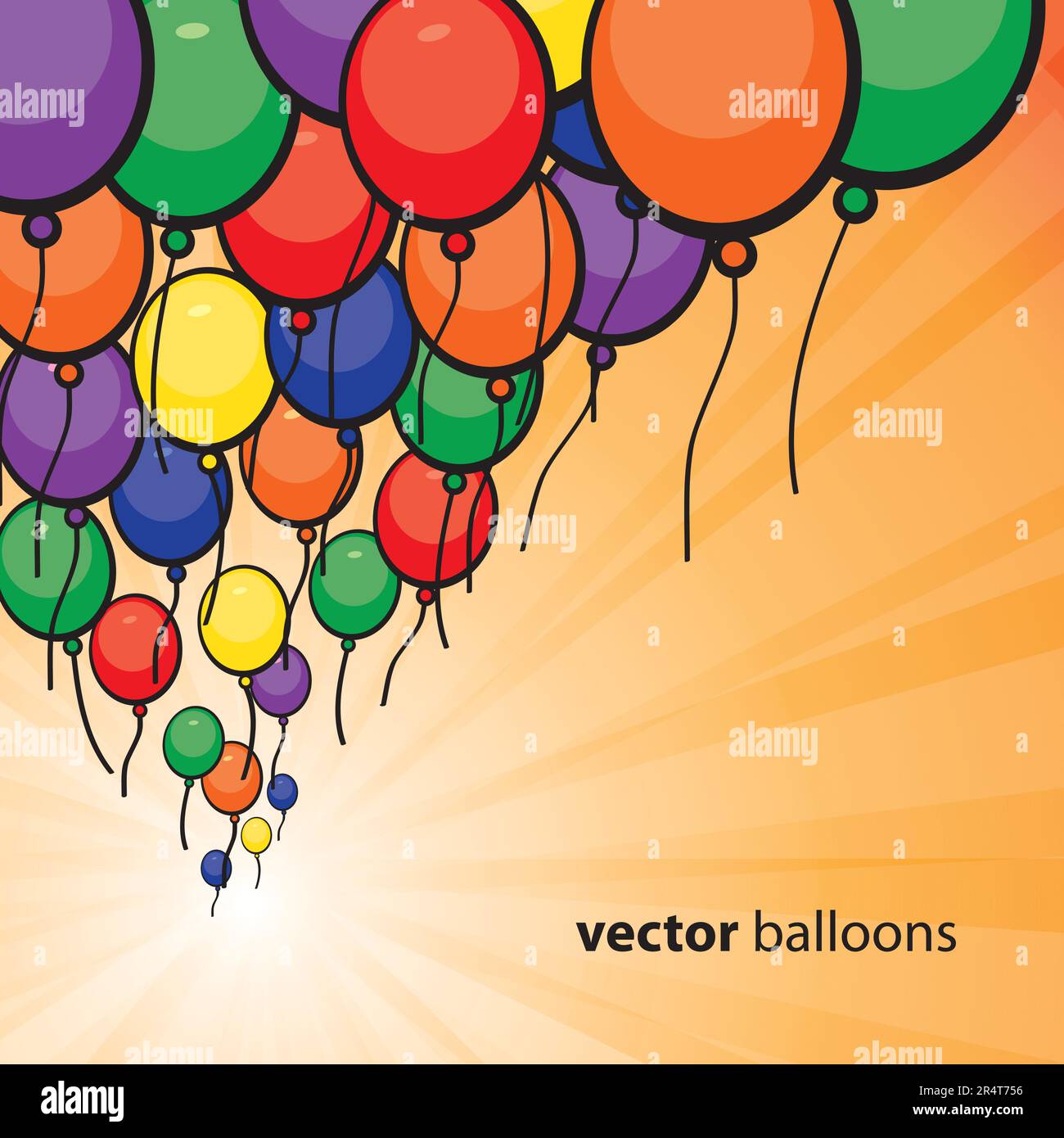 Digital art balloons Stock Vector Images - Alamy