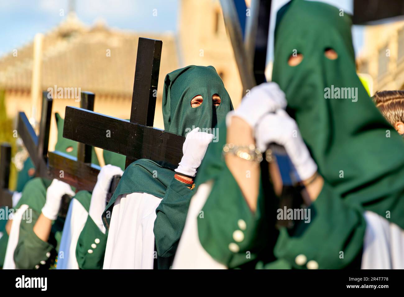 Andalusia Spain. Procession at the Semana Santa (Holy week) in Granada ...
