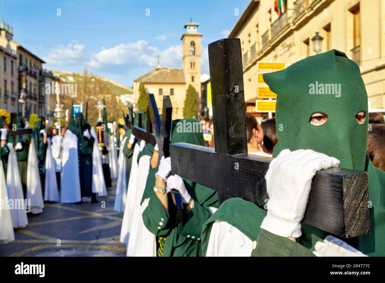 Andalusia Spain. Procession at the Semana Santa (Holy week) in Granada ...