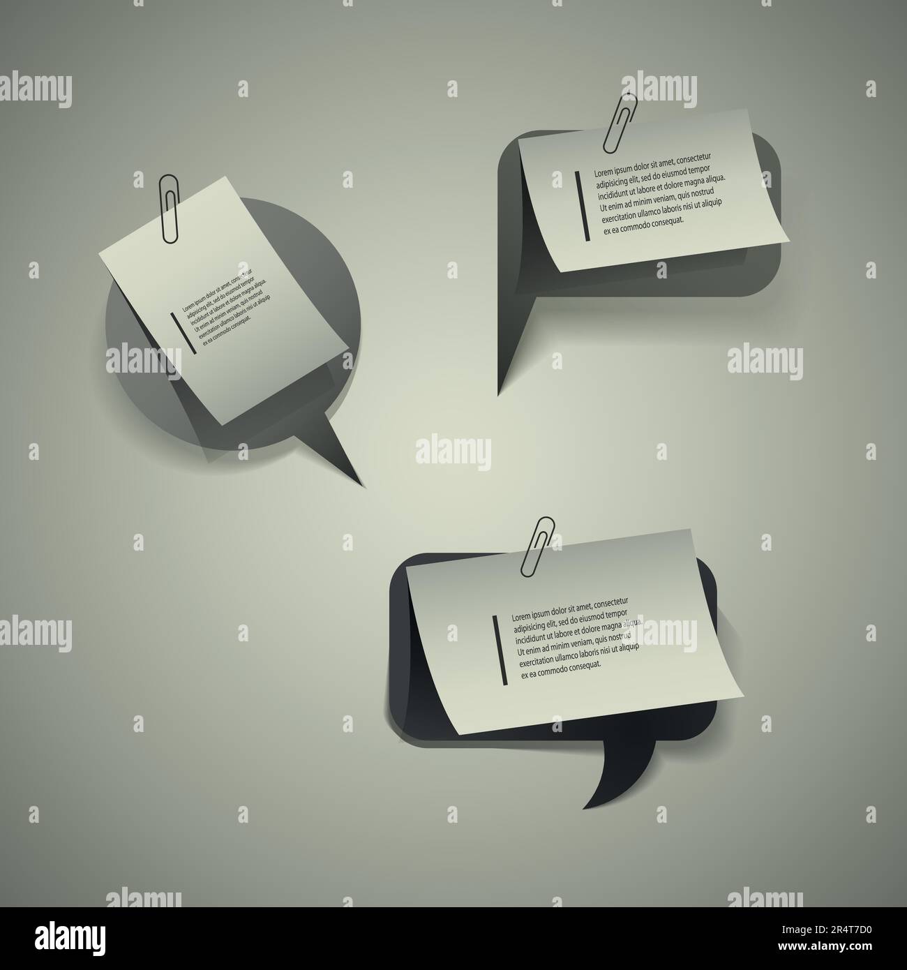 Speech bubble collage element Stock Vector Images - Alamy