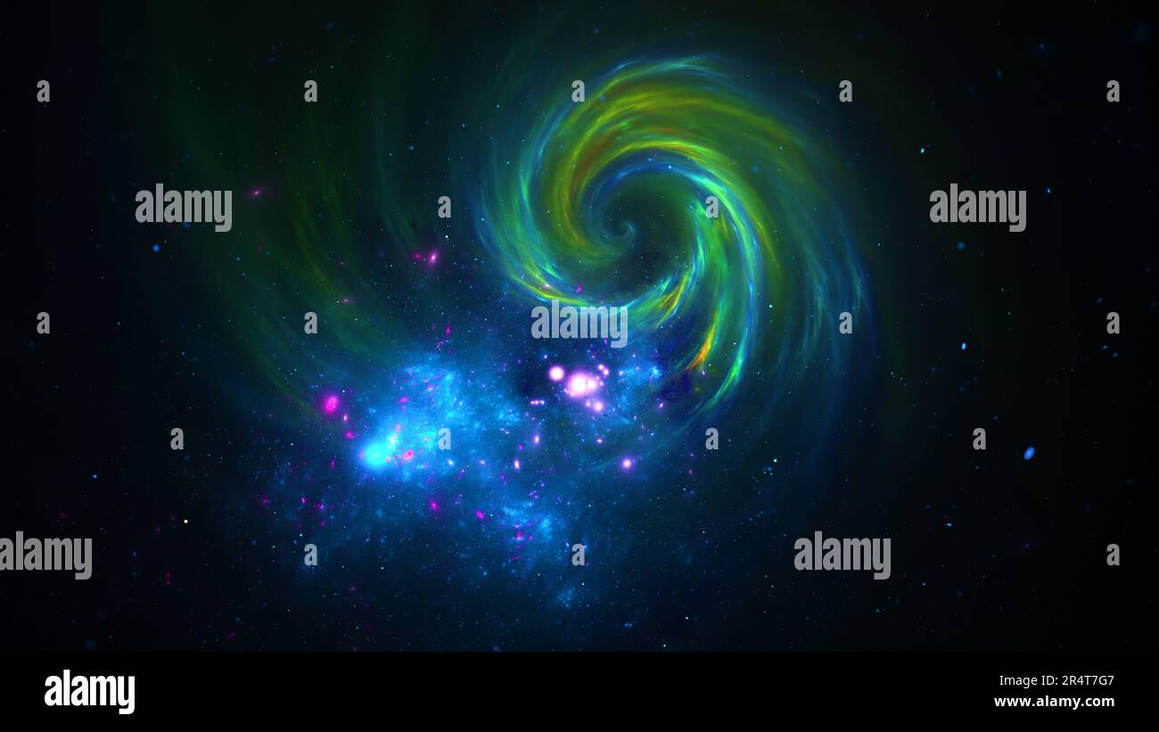 galaxy Space scene with planets, stars and galaxies. Banner galaxies ...