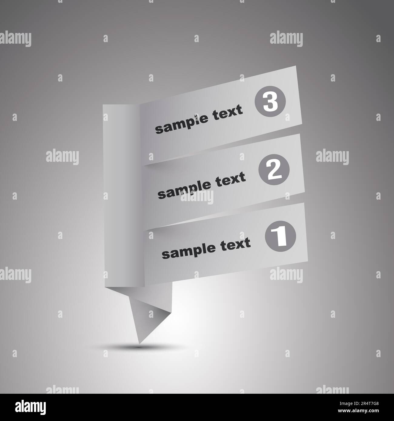 Origami Speech Bubbles Stock Vector Image & Art - Alamy