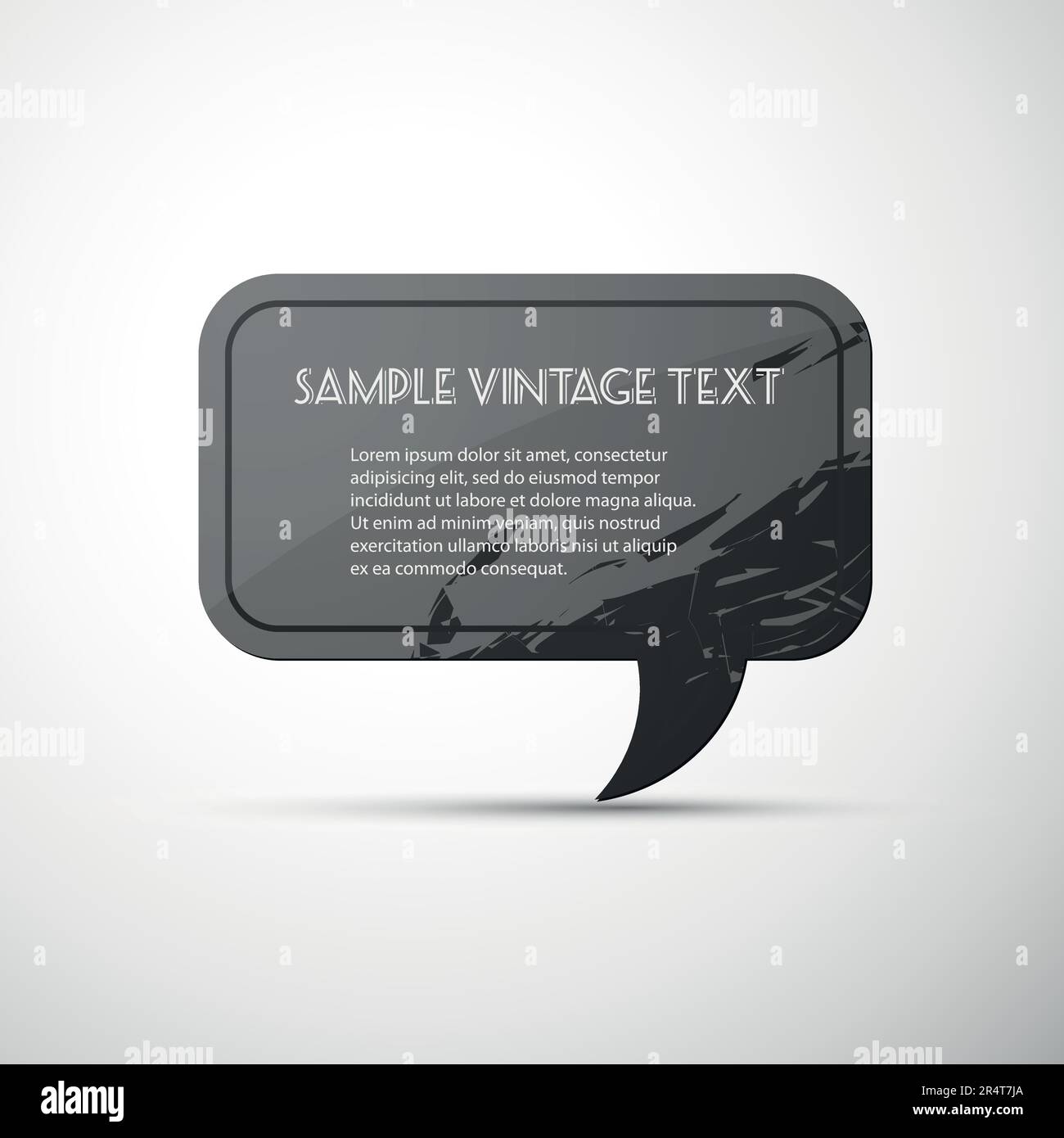 Greeting card speech bubble Black and White Stock Photos & Images - Alamy