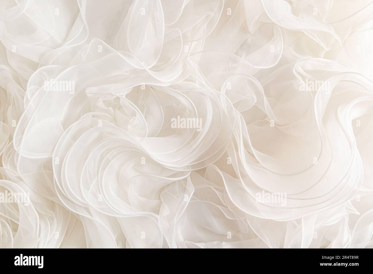 Stylish wedding background beige ruffle bridal dresses. Background ...