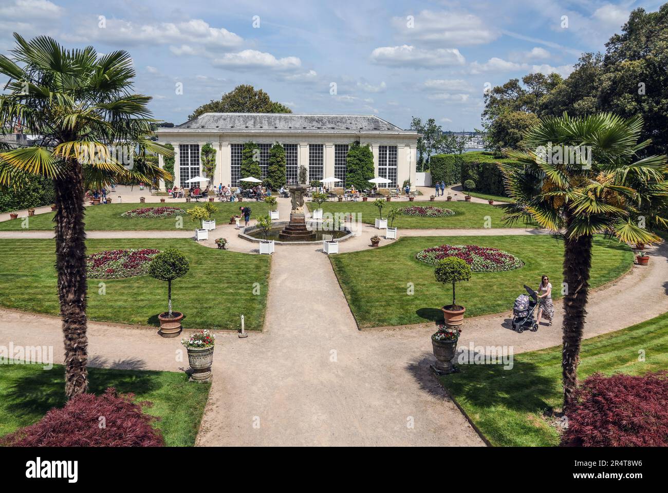 Appolo’s view of the Italian Garden with the Orangery at Mount Edgcumbe ...