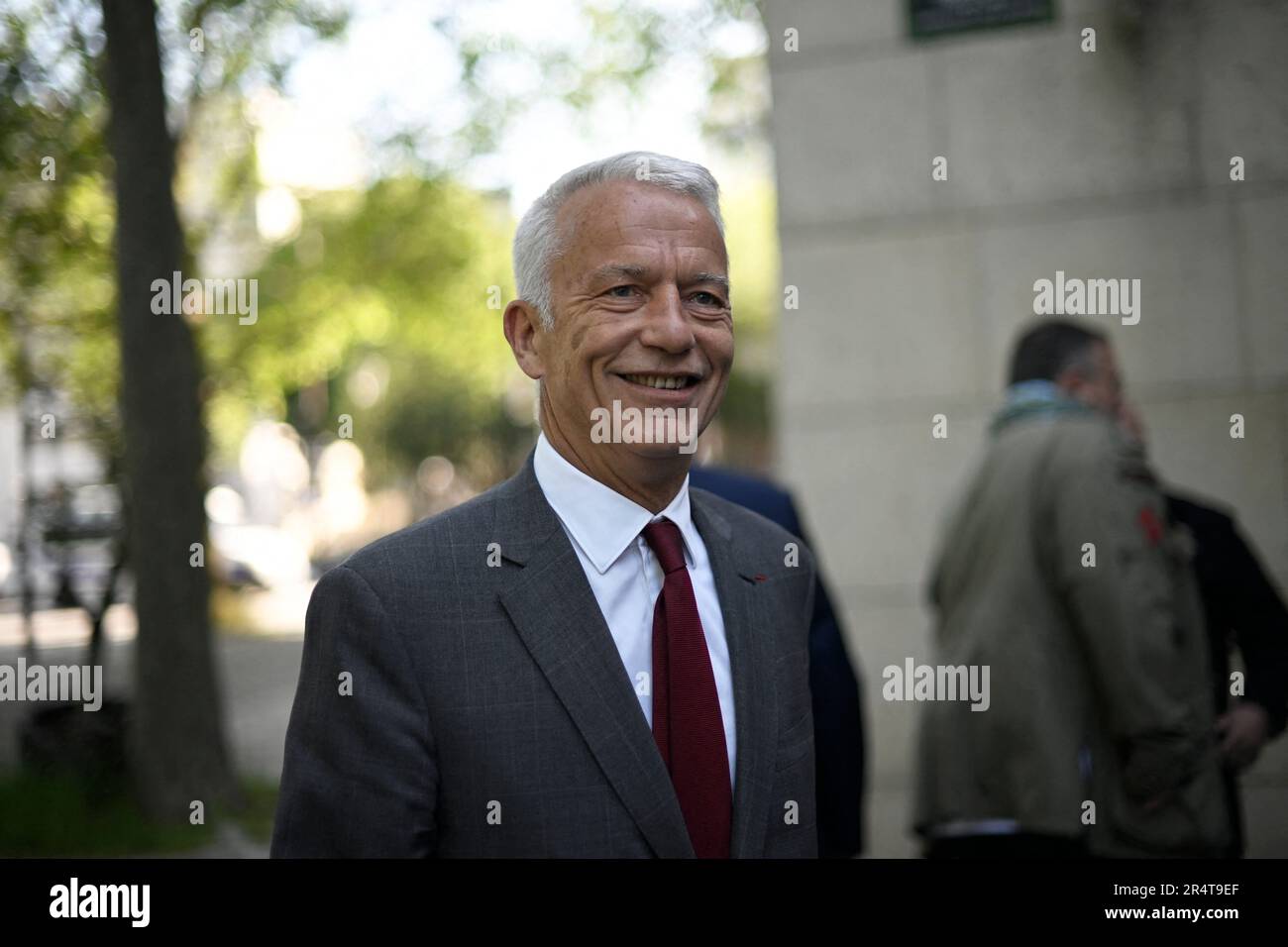 Candidate for the presidency of MEDEF Patrick Martin poses before an ...