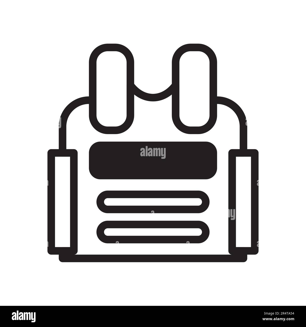 Body armor icon vector vectors hi-res stock photography and images - Alamy