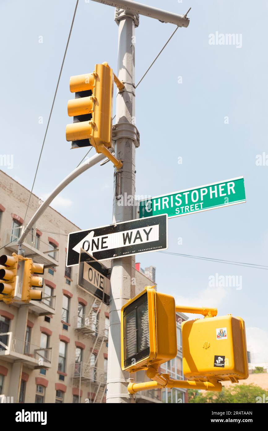 Greenwich village new york sign hi-res stock photography and images - Alamy