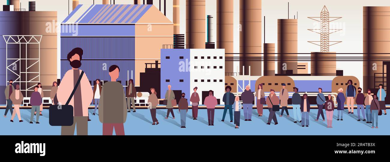 multiethnic people group walking outdoor mix race men women citizens ...