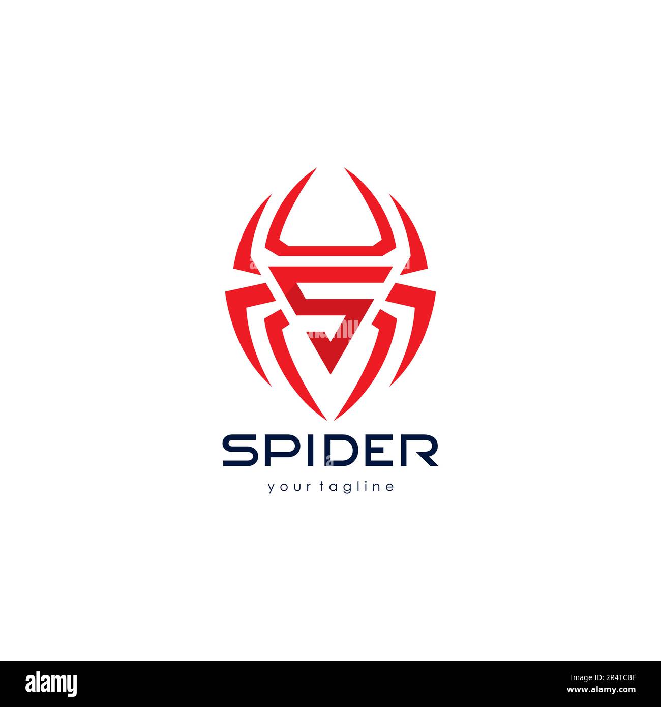 Spider Letter S Logo. Spider vector Illustration Stock Vector Image ...