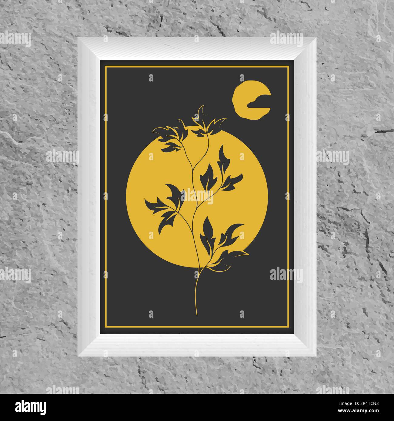 Layout of fine art in an abstract style. The layout of a painting ...