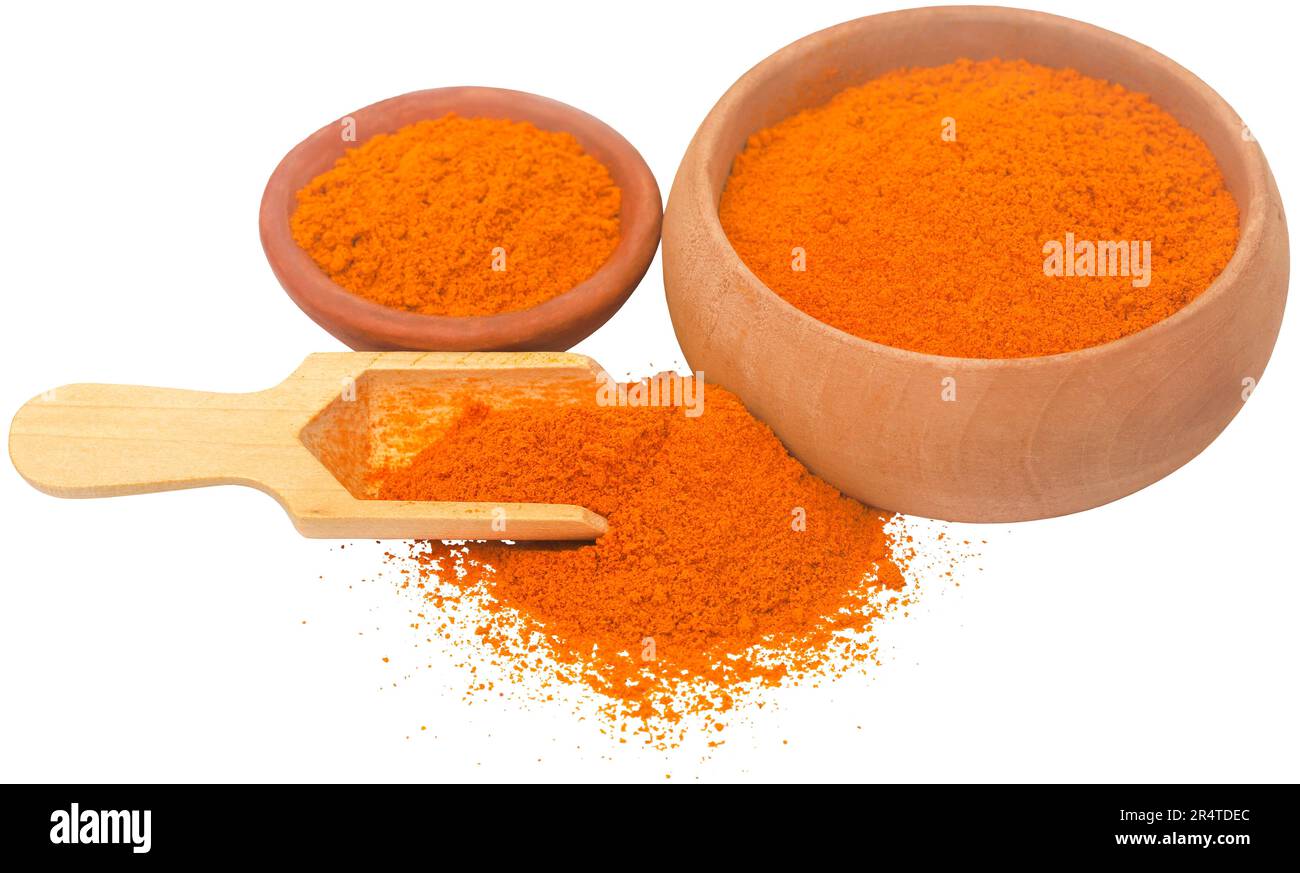 Curcuma longa turmeric powder Cut Out Stock Images & Pictures - Alamy
