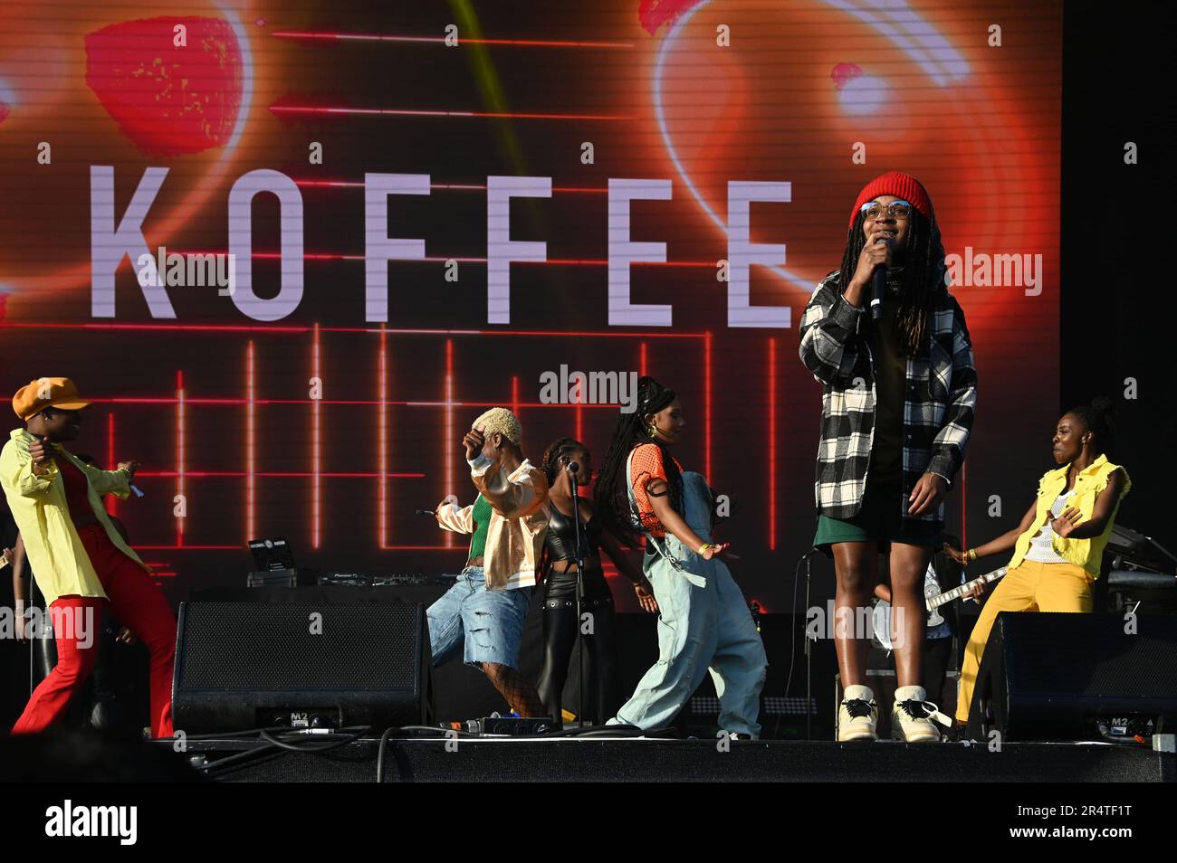 London, UK. 29th May, 2023. Koffee performs at the City Splash Festival ...
