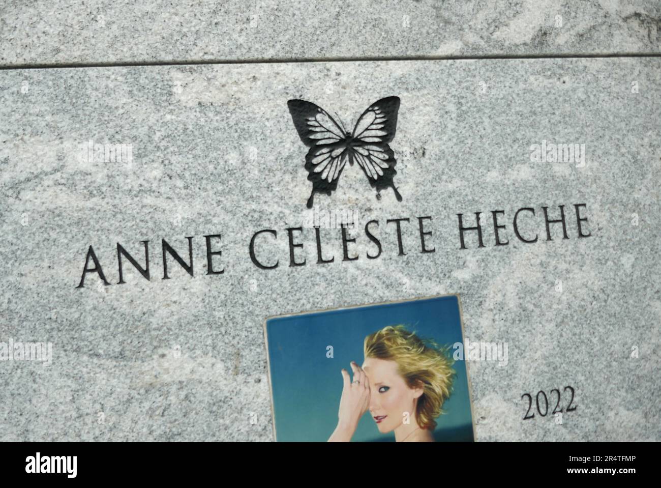 Los Angeles, California, USA 28th May 2023 Actress Anne Heche Grave at Hollywood Forever ...