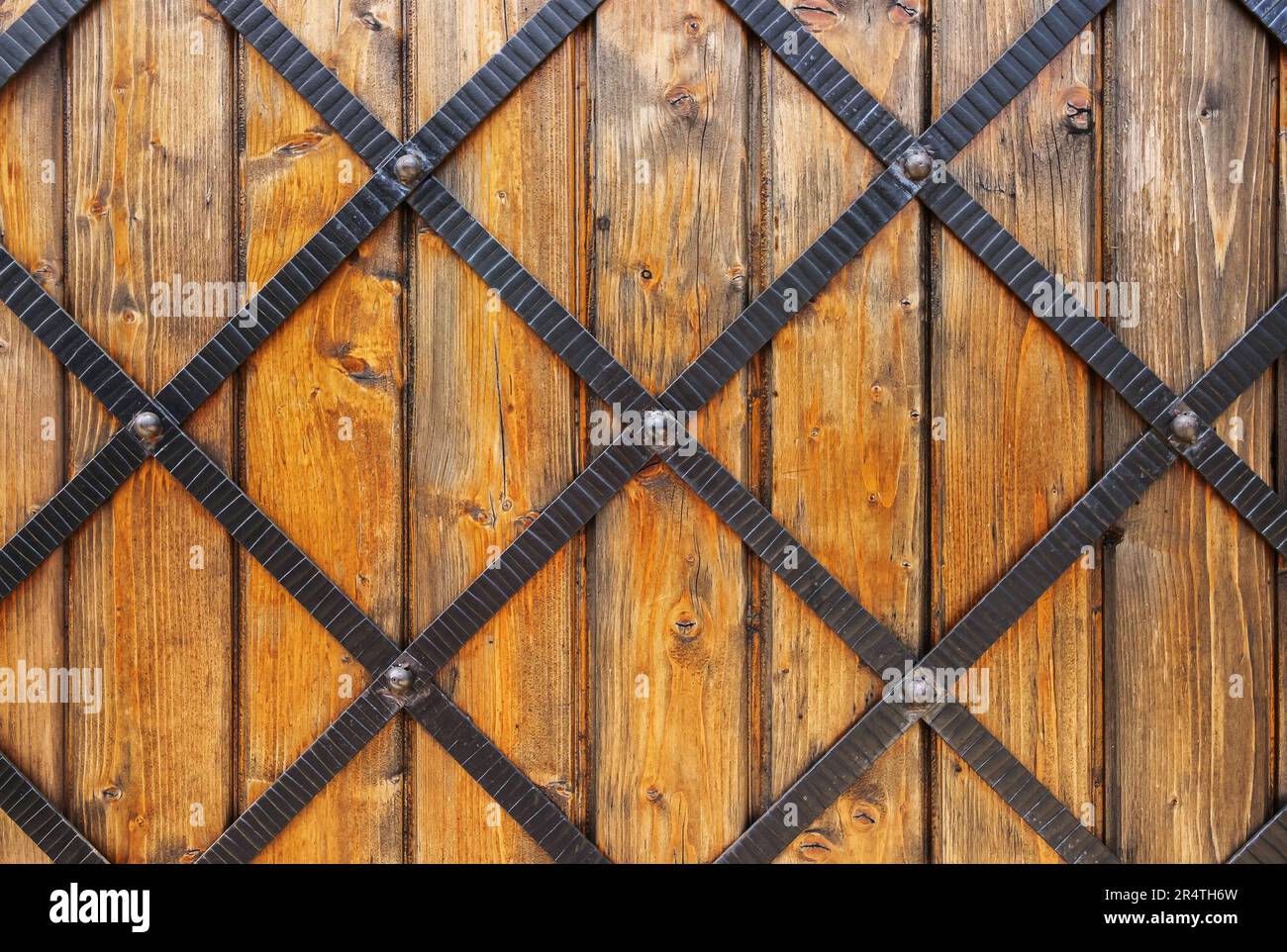 forged wooden door texture in middle east style. architectural element ...