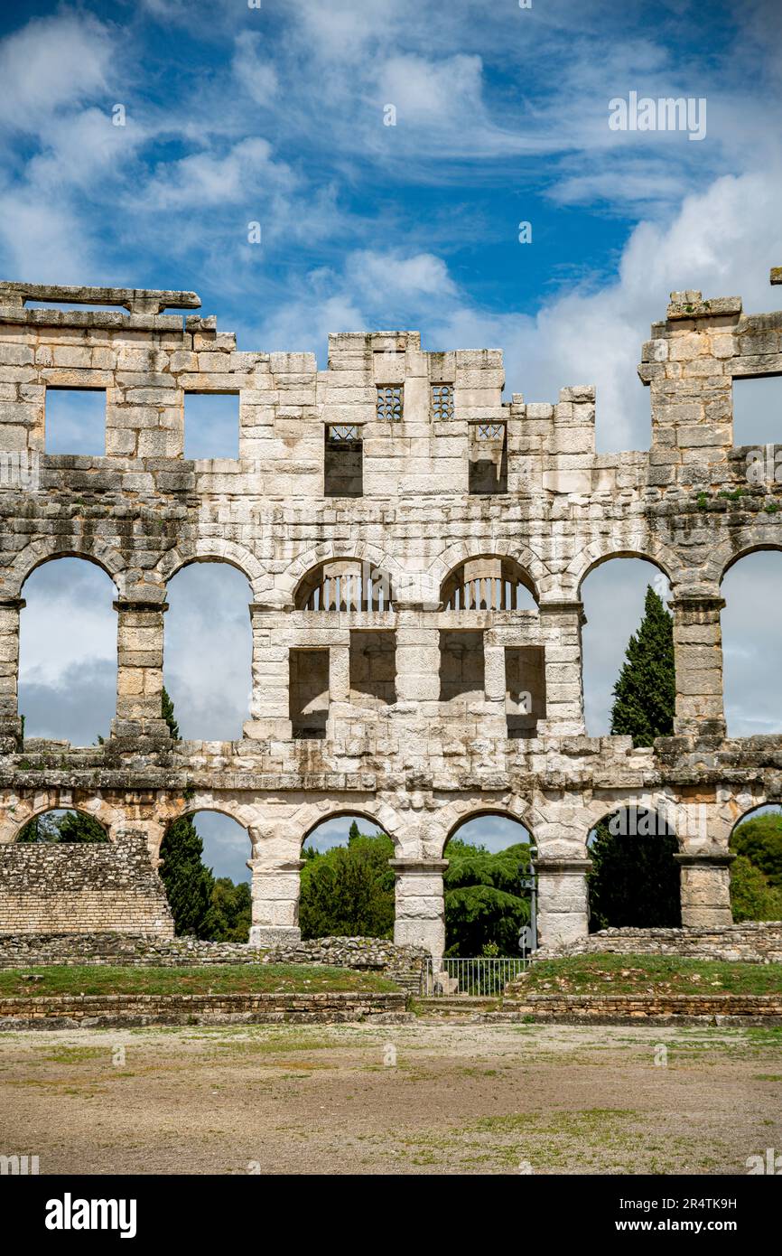the arena in Pula in croatia, like the colloseum Stock Photo - Alamy