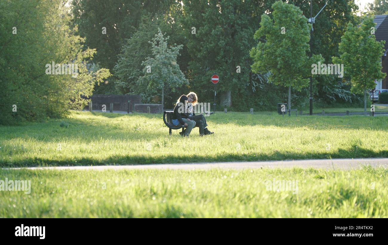 Prior Deram Park, Canley, Coventry - People in the Park Stock Photo - Alamy