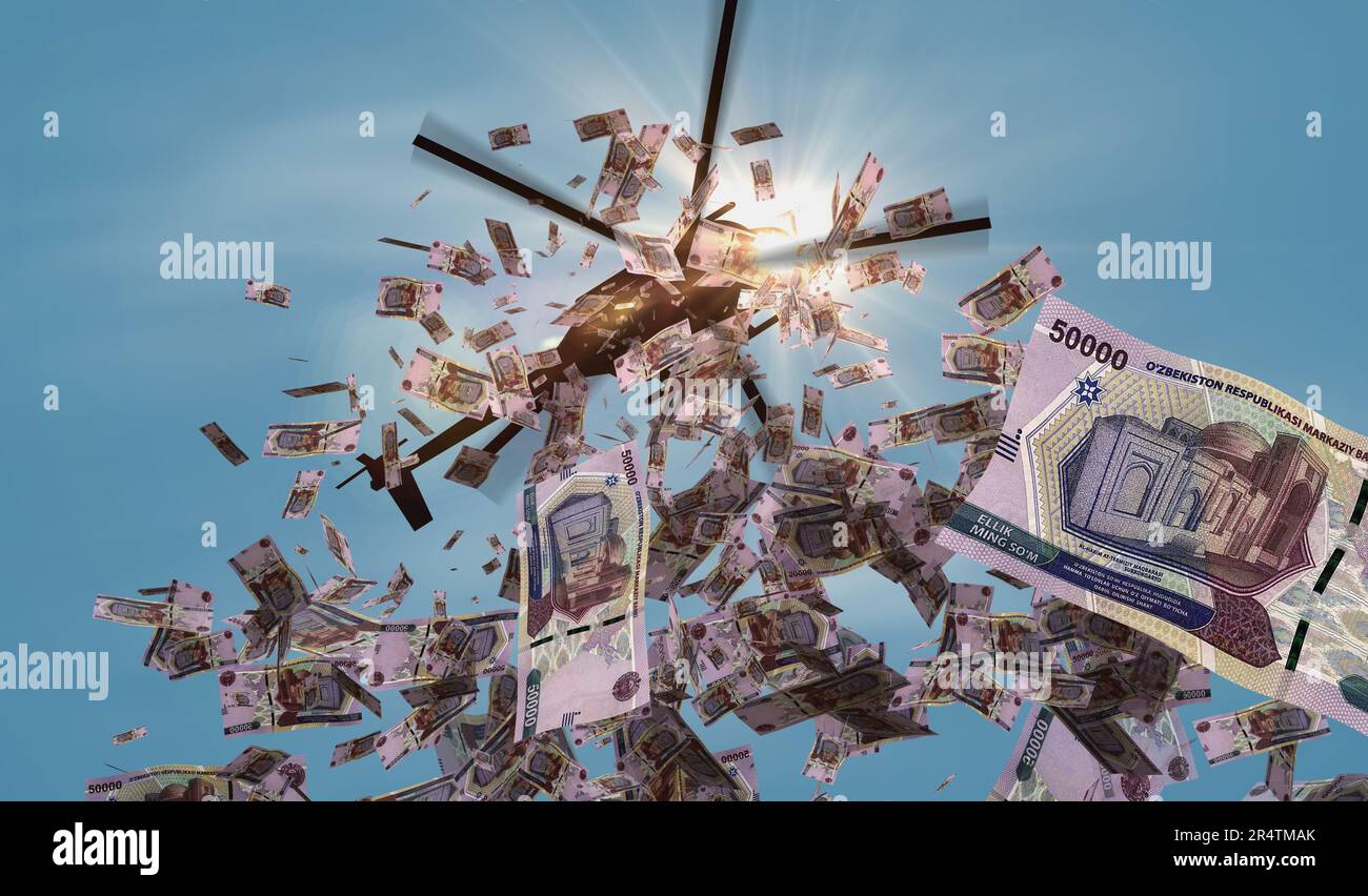 Uzbekistan sum banknote hi-res stock photography and images - Alamy