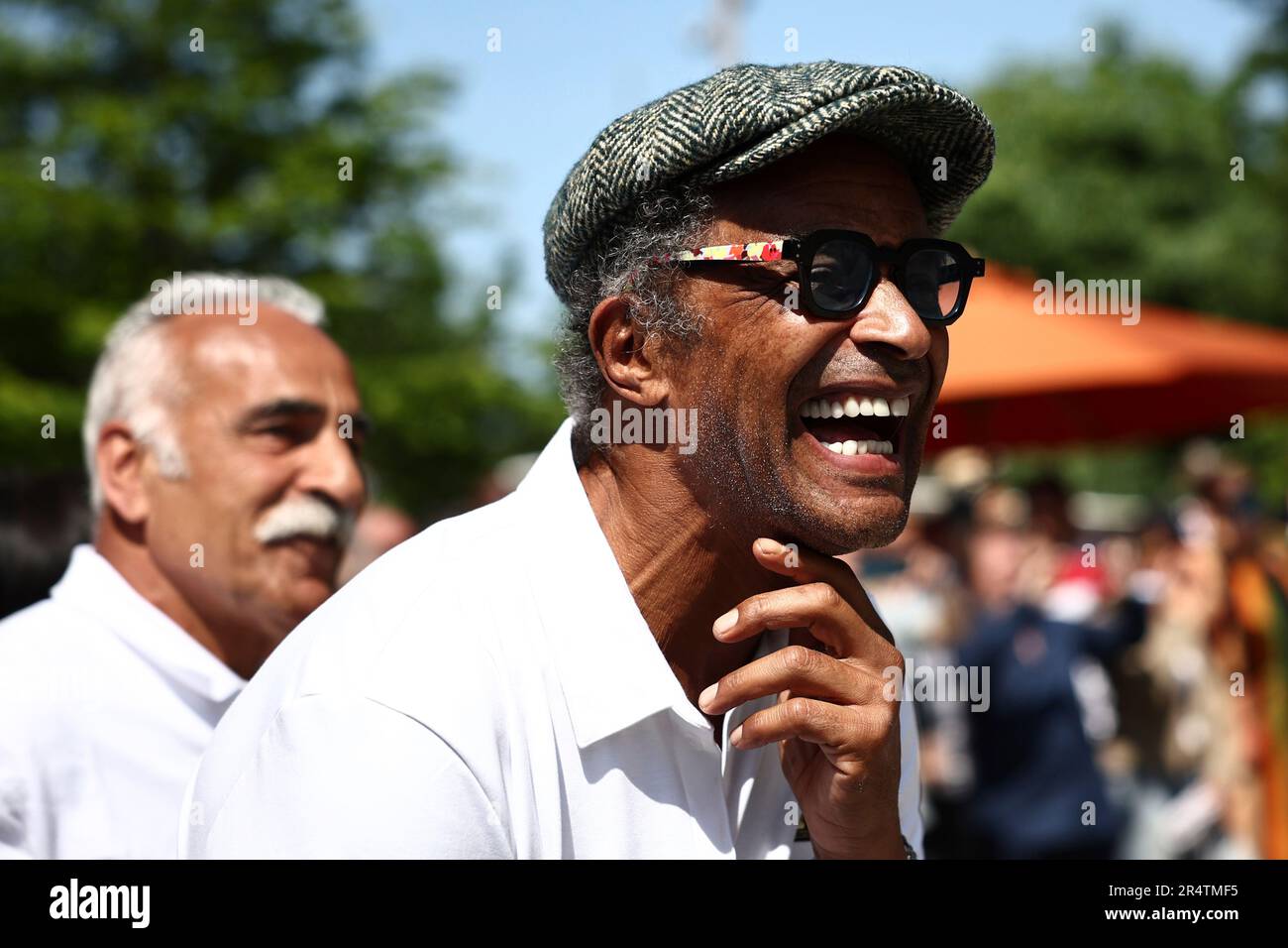 Former French tennis player and singer Yannick Noah looks on during the ...