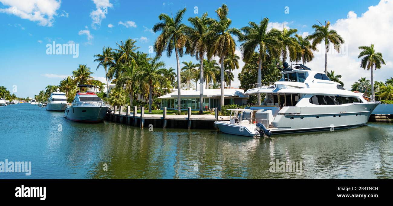 seaside harbor destination. view of harbor with yachts at seaside ...