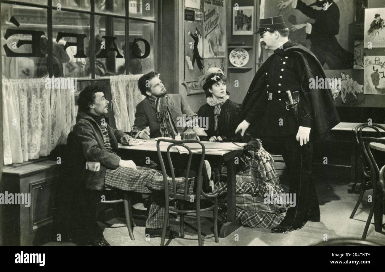 Actors Paul Muni and Gale Sondergaard in the movie The Life of Emile ...